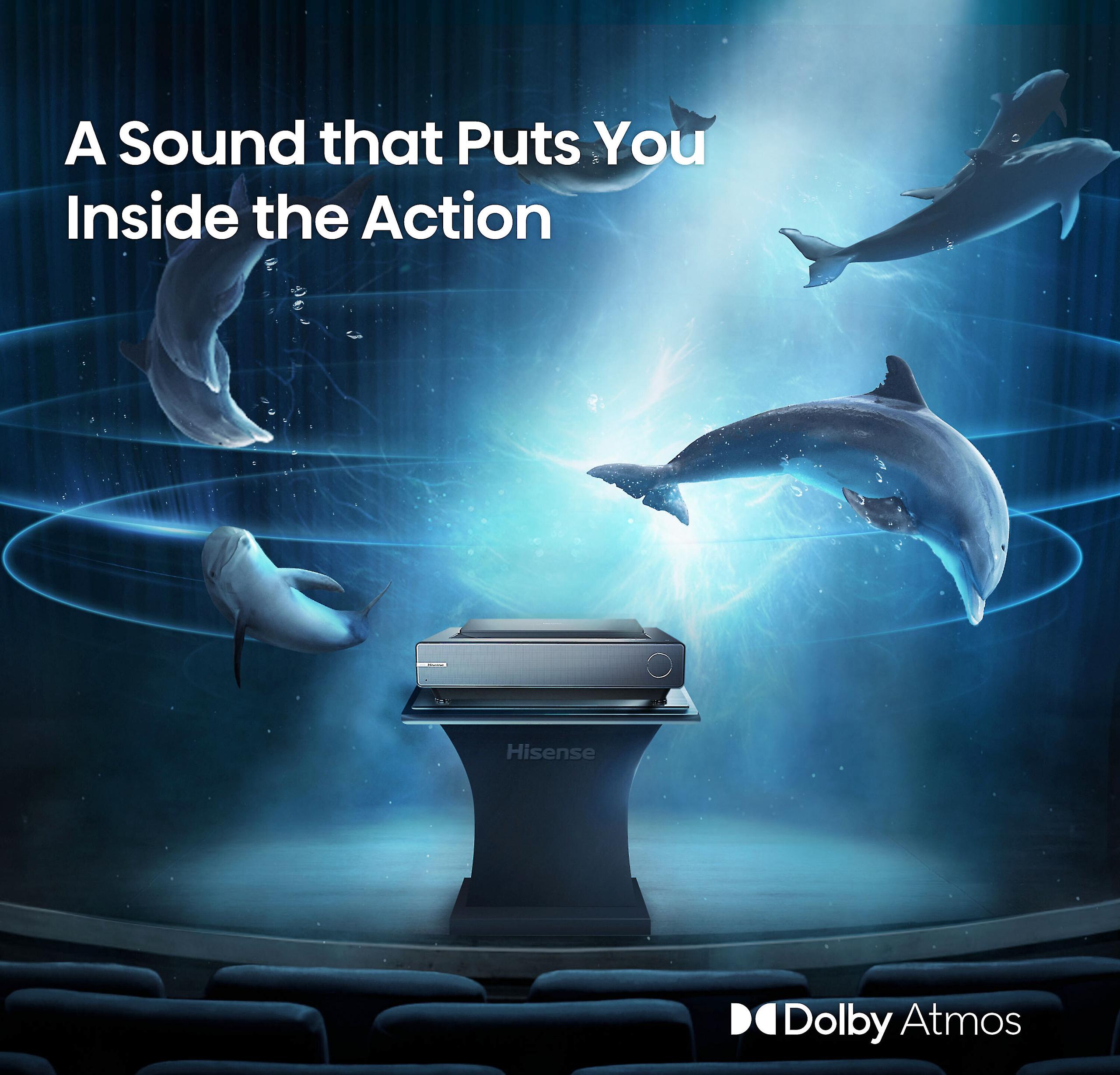 Hisense PX2-PRO TriChroma 4K Ultra Short Throw Laser Cinema Projector ...