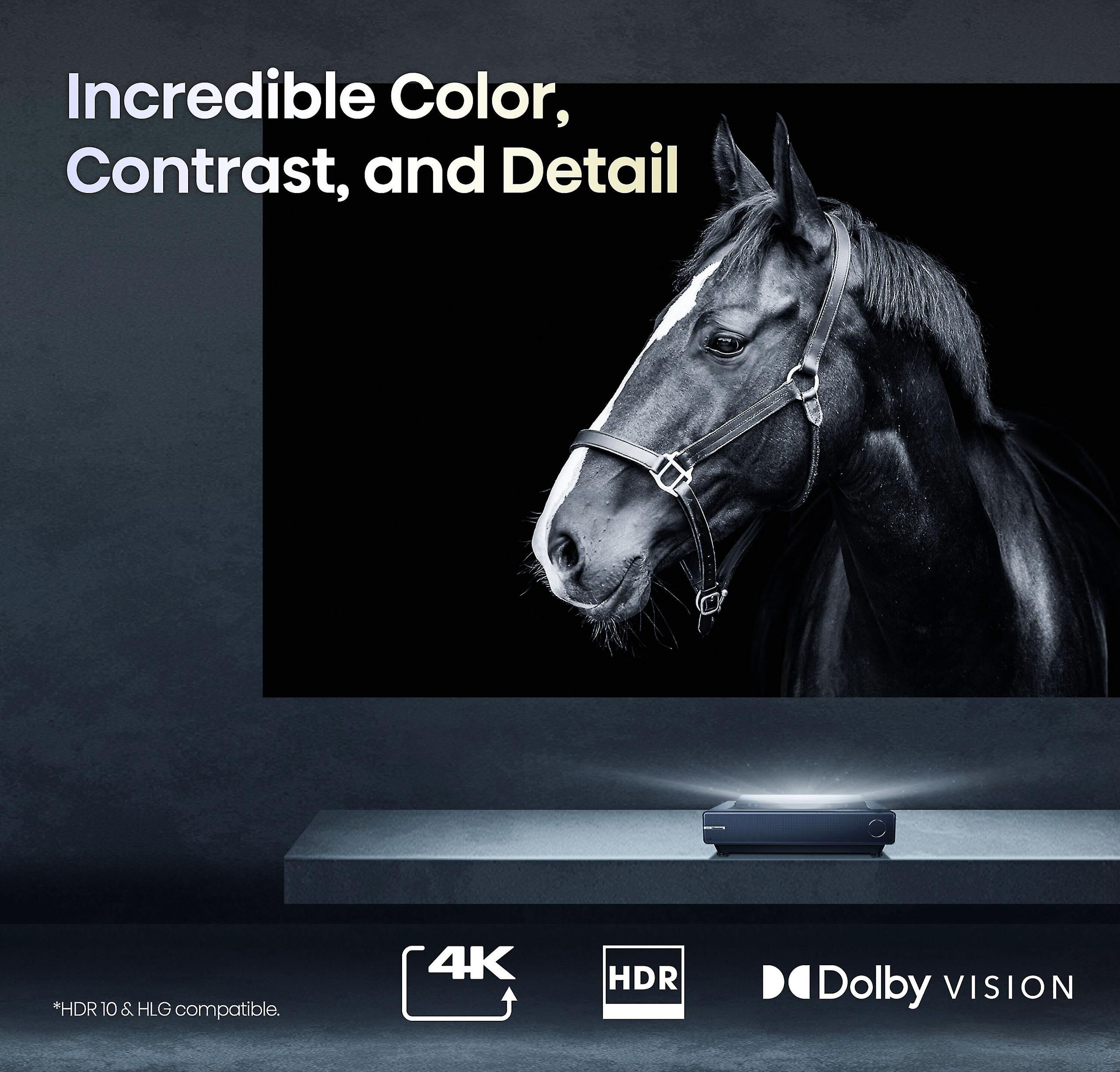 Hisense PX2-PRO TriChroma 4K Ultra Short Throw Laser Cinema Projector ...