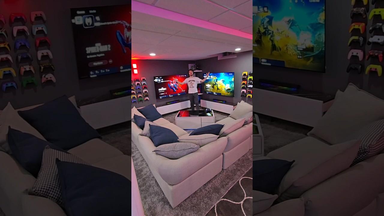 My GAME ROOM PS5 corner is 100% DONE 💯🎮 #gaming #PS5 #SETUP #viral ...