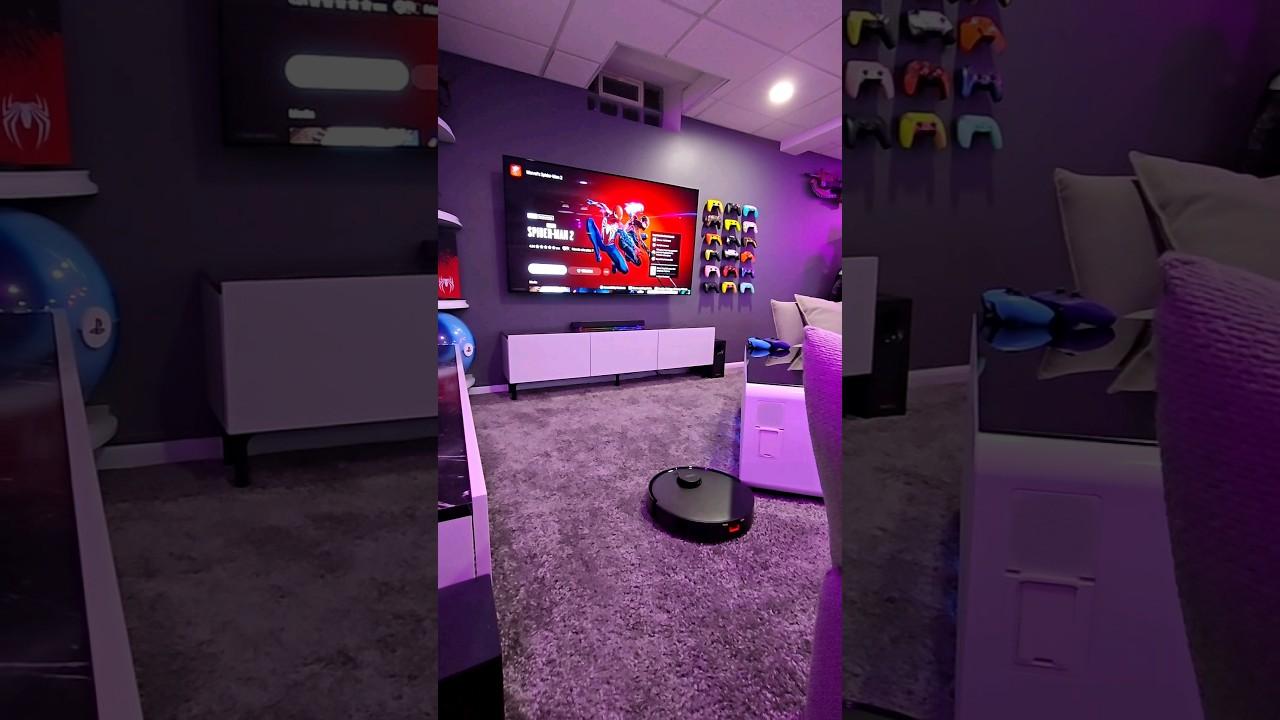 How I keep the GAME ROOM so clean 🧼🎮 #PS5 #setup #gaming (Yeedi C12 PRO ...