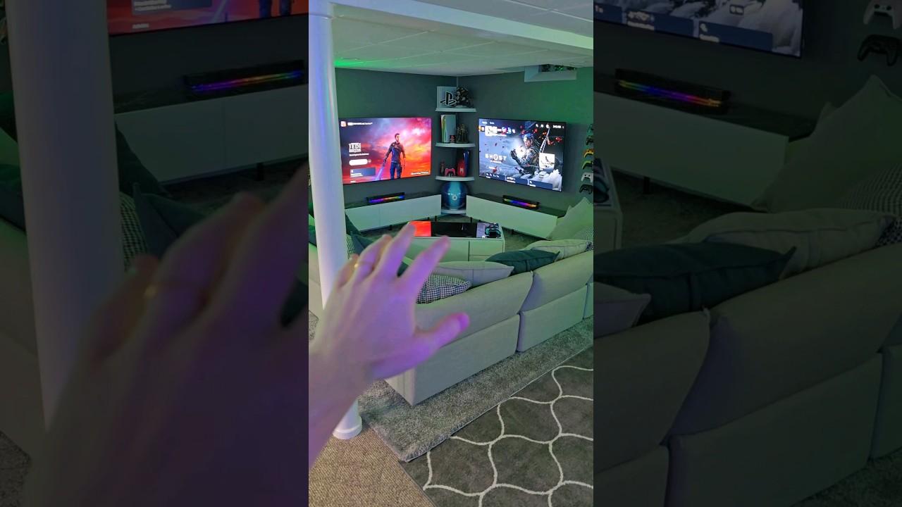 RATE MY GAME ROOM 💯🎮 #gamingsetup #gamer #viral #PS5 (Gimbal Unboxing ...