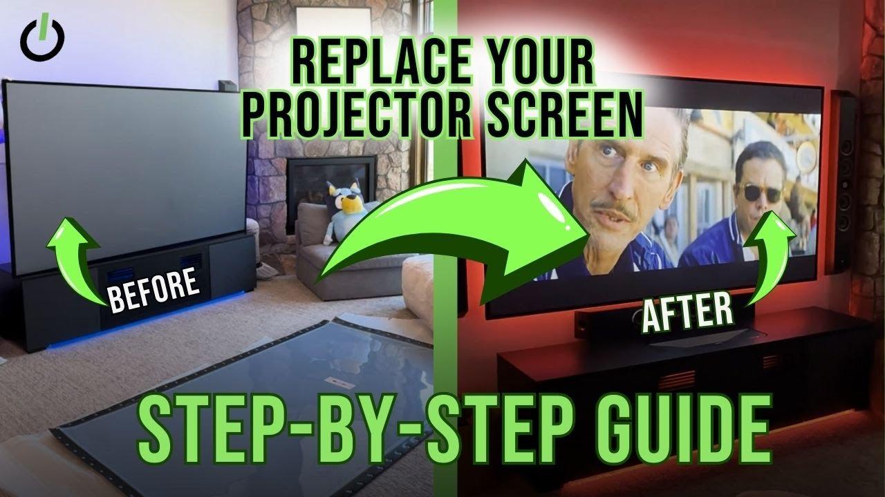 HOW TO Screen Innovation Zero Edge Screen Material REPLACEMENT - HomeTheaterReview