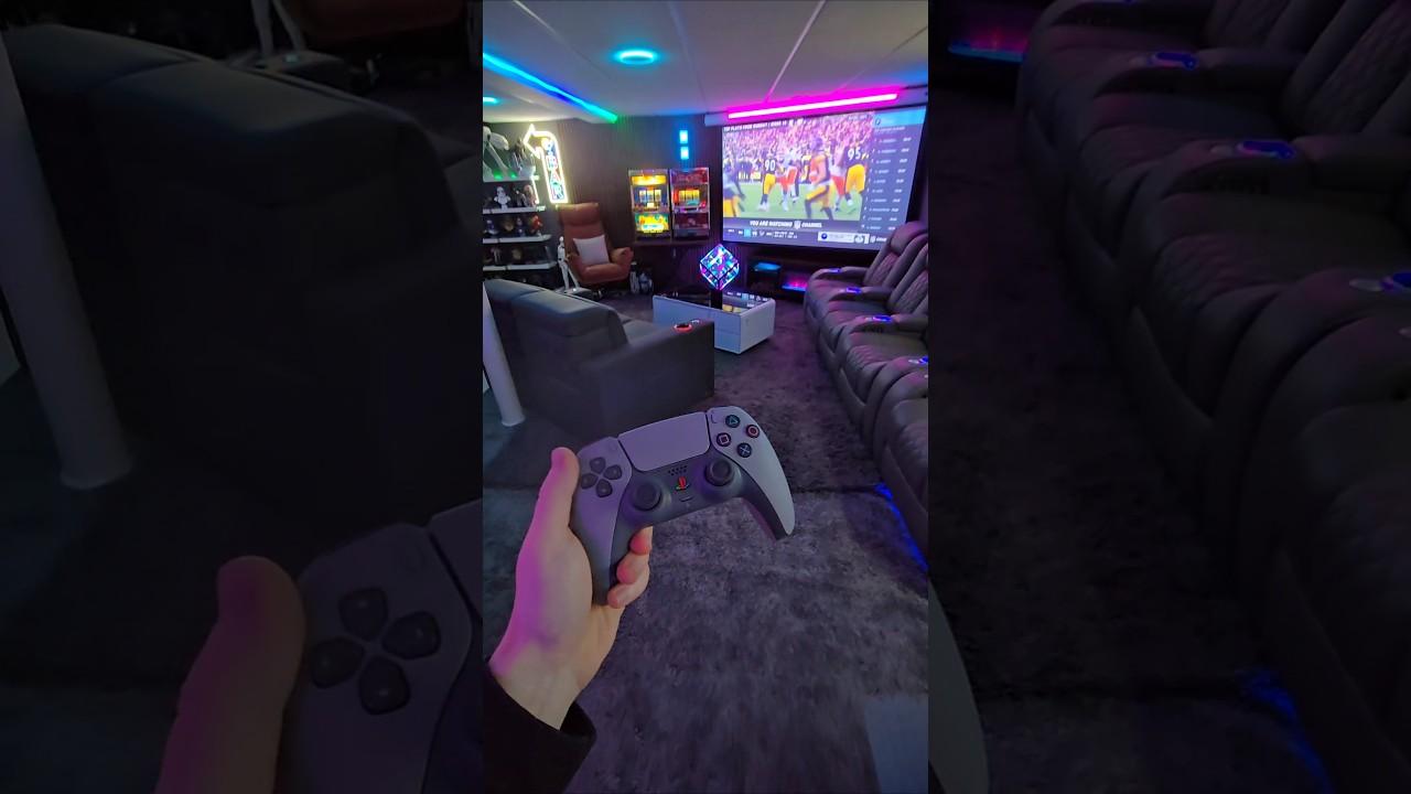Ultimate GAME ROOM UPGRADE!?😮🔥 New Theater Seating!! #gamingsetup # ...