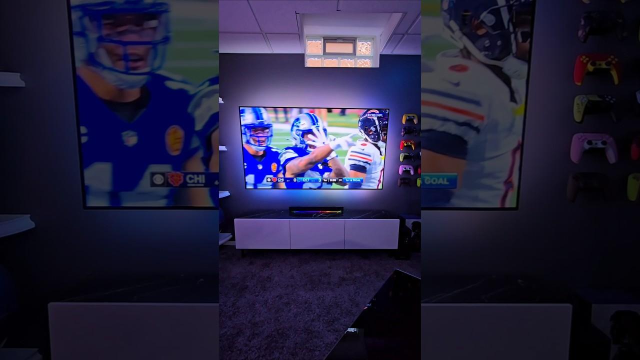 Watching the Detroit Lions trash teams in the Game Room with Govee RGB ...