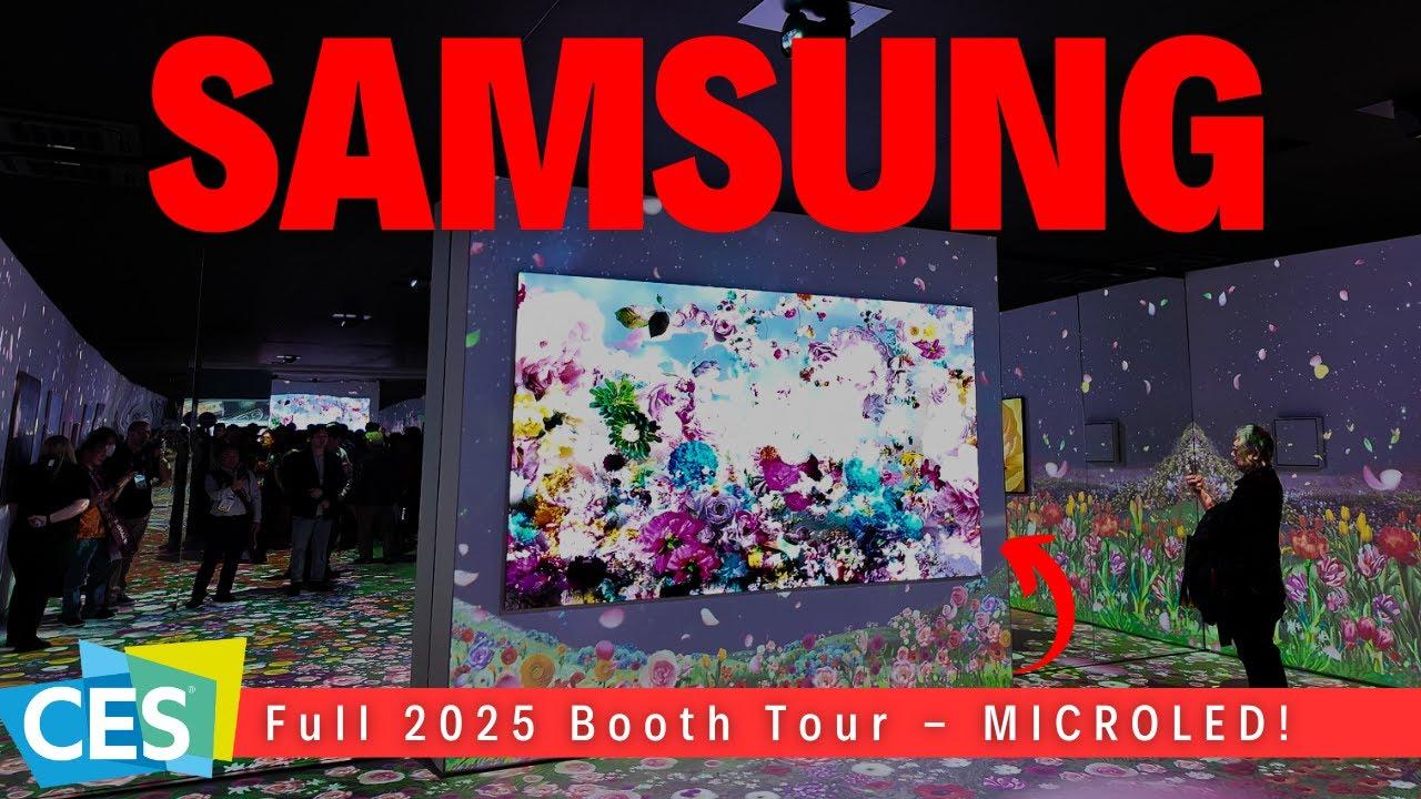 Samsung CES 2025 - MICROLED and FULL Booth Tour! - HomeTheaterReview