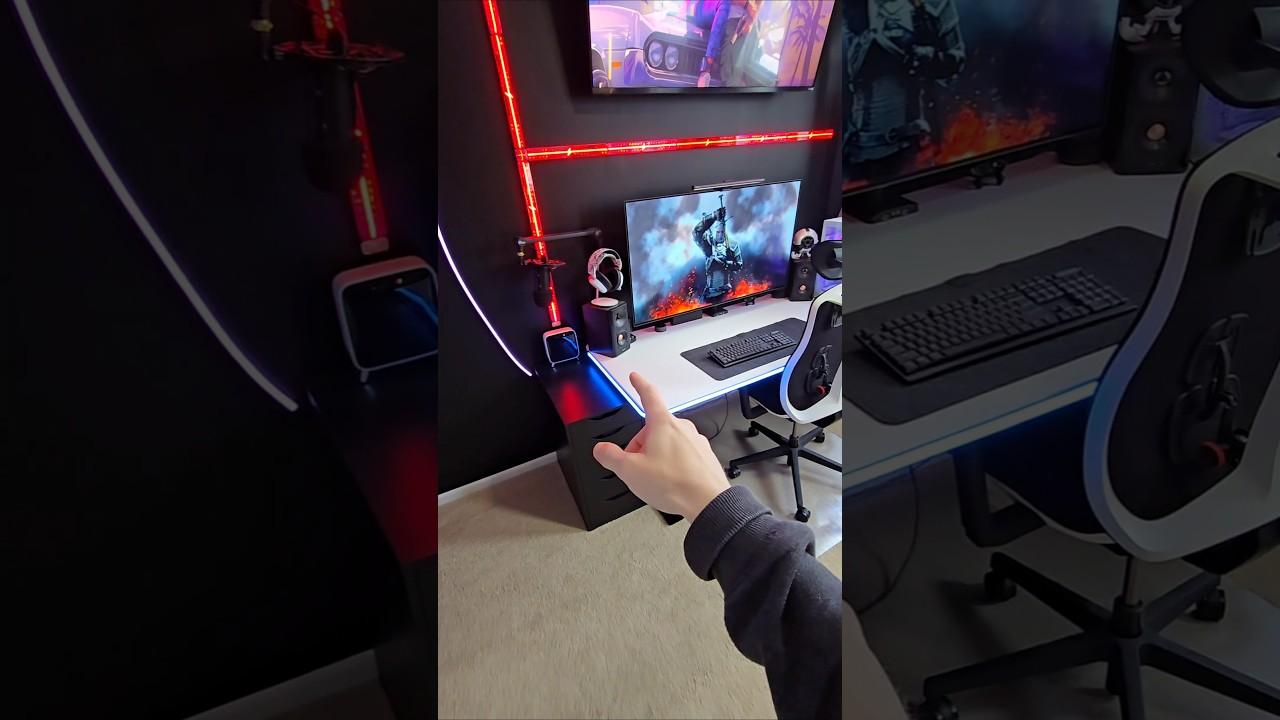 I INSTALLED a 55" 4K Elite Smart Board in my Gaming setup! 🖊🔥#gaming # ...