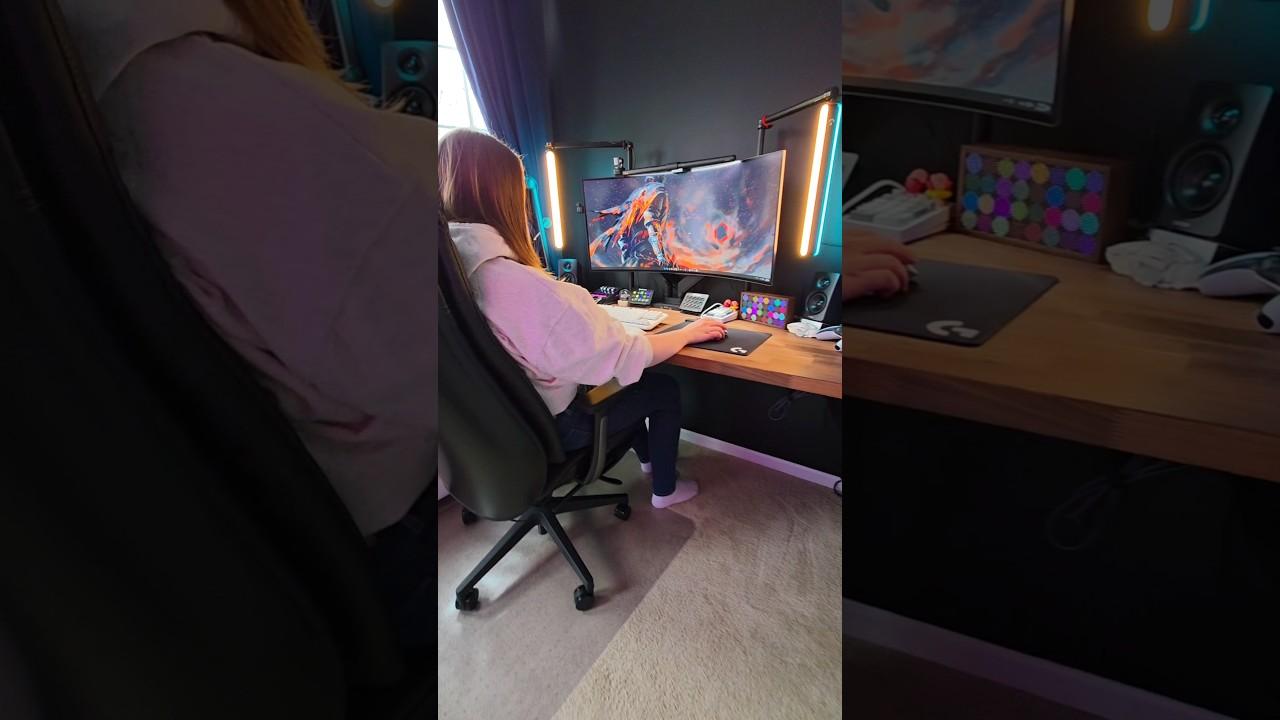 Epic 55" 4K Smart Board works GREAT in our GAMING SETUP 👍🔥#gaming # ...