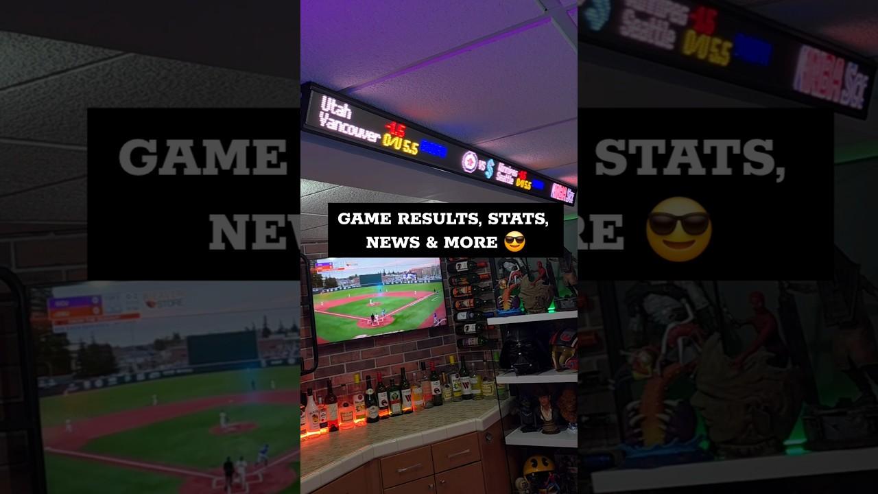ADDING LED Sports Tickers to my GAME ROOM Arcade & Bar! 🔥⚾️ # ...