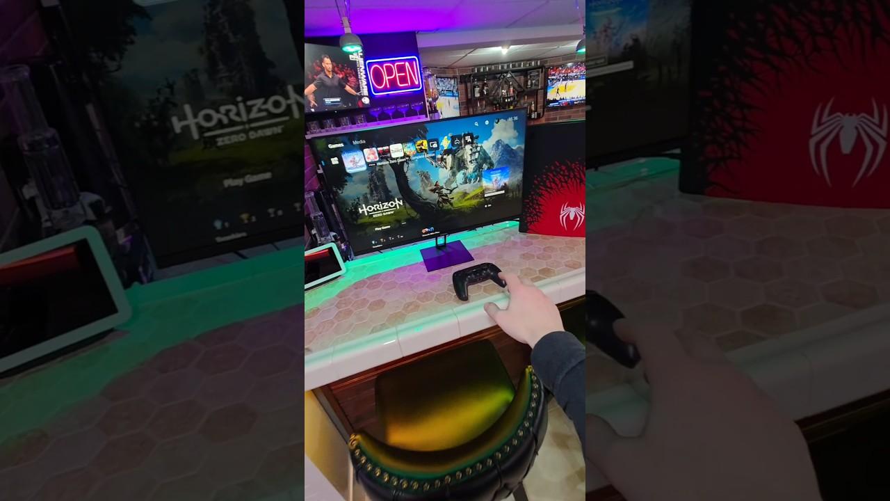 Perfect gaming monitor for my basement game room 👀🔥 #gaming #setup # ...