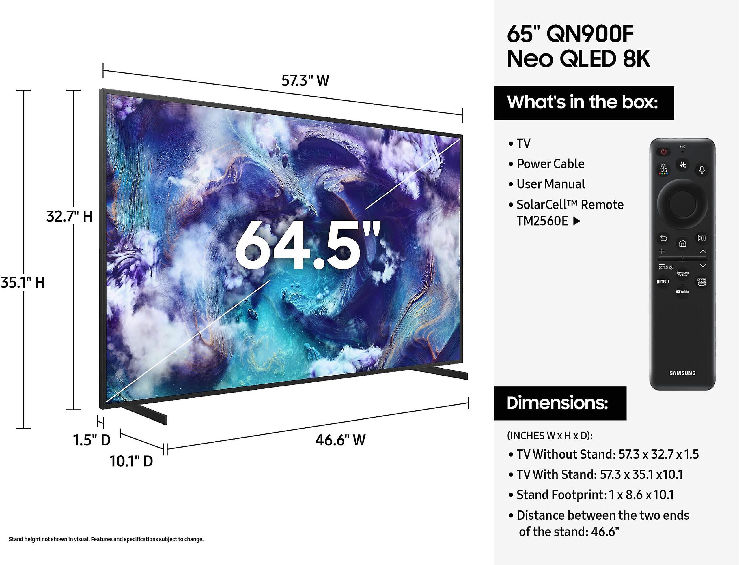 Samsung 65" Neo QLED 8K QN900F Vision AI Smart TV 2025 vs LG 65" QNED evo AI QNED85A 4K MiniLED ...