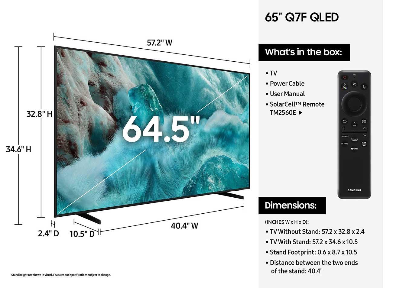 Samsung 65" Q7F QLED 4K Vision AI Smart TV 2025 vs Sony BRAVIA 8 65" 4K OLED TV Comparison ...