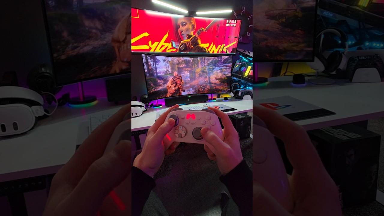 ADDING A NEW CONTROLLER TO MY GAMING SETUP 🔥😈 #gamingsetup #pcgaming #PS5 #gamer - HomeTheaterReview