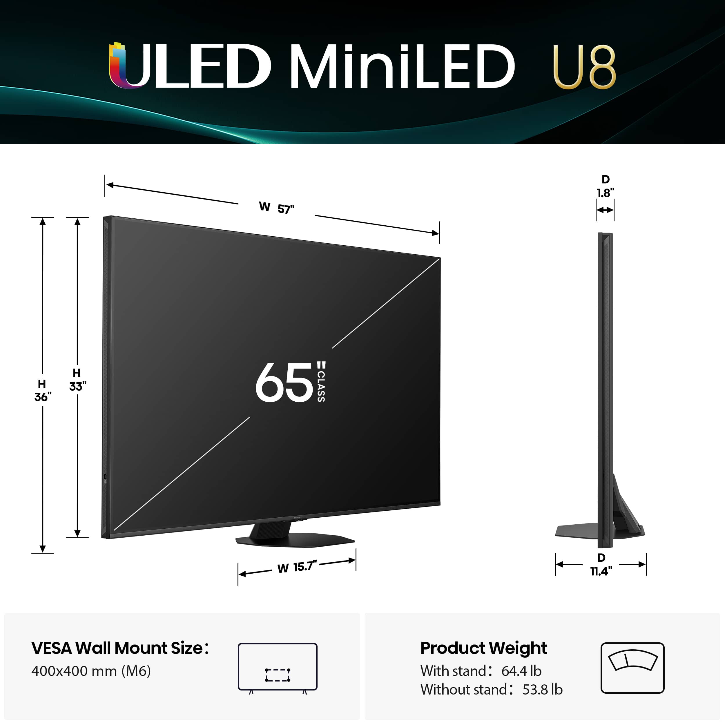 Hisense 65" U8 Series Mini-LED ULED 4K Google TV vs LG OLED evo C5 65" 4K TV 2025 Comparison ...