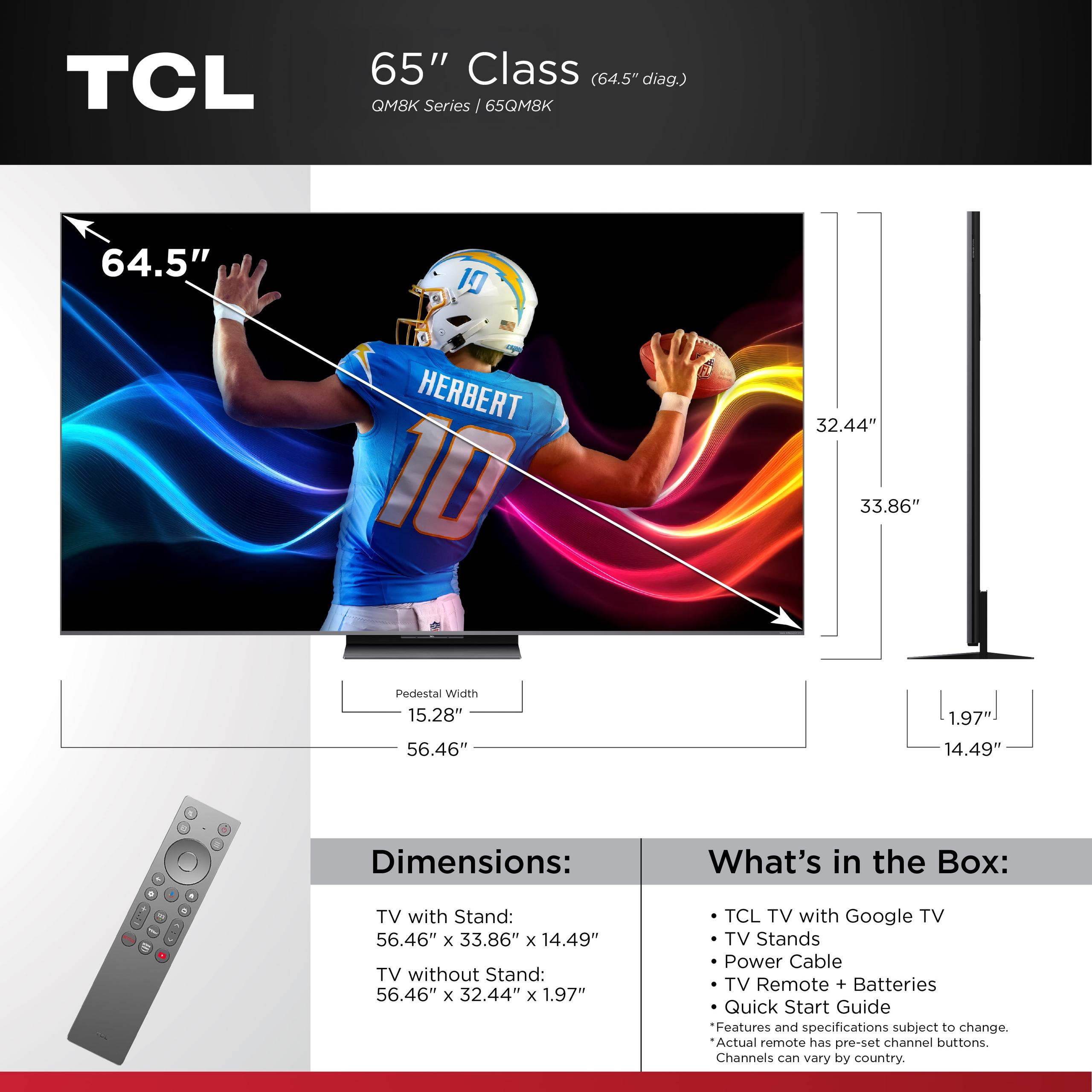 TCL 65" QM8K Series QD-Mini LED 4K Smart TV vs TCL 65" QM8 Mini-LED Smart TV Comparison ...