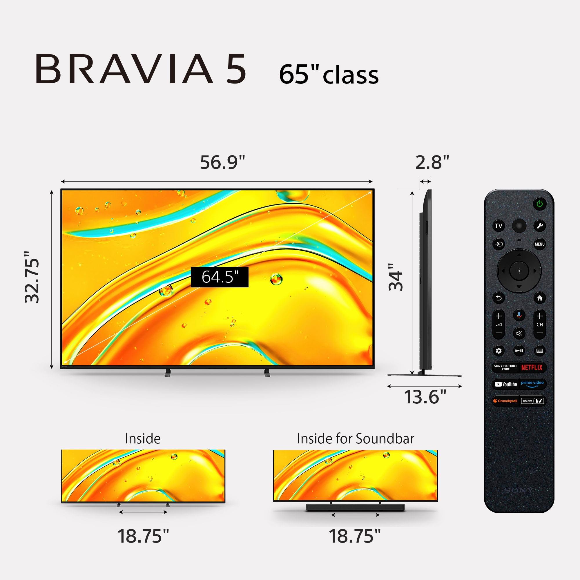 Sony BRAVIA 5 65" Mini LED 4K Google TV 2025 vs Sony BRAVIA 8 65" 4K OLED TV Comparison ...