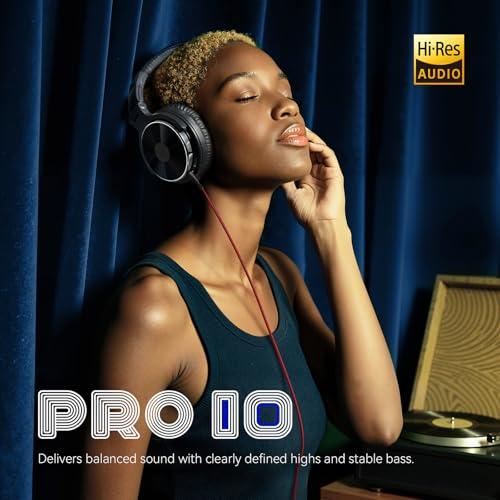 OneOdio Pro-10 Over Ear Wired Headphones vs Beats Solo 4 Wireless On ...