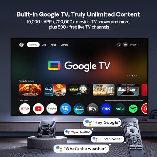 Aurzen BOOM Mini Smart Projector Google TV vs ASUS ZenBeam L2 Smart ...