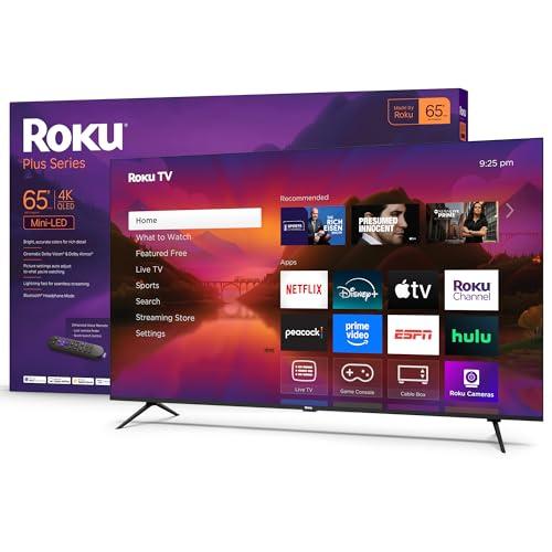 TCL 65" Q68 QLED 4K UHD Smart TV Display vs Roku Plus Series 65" 4K ...