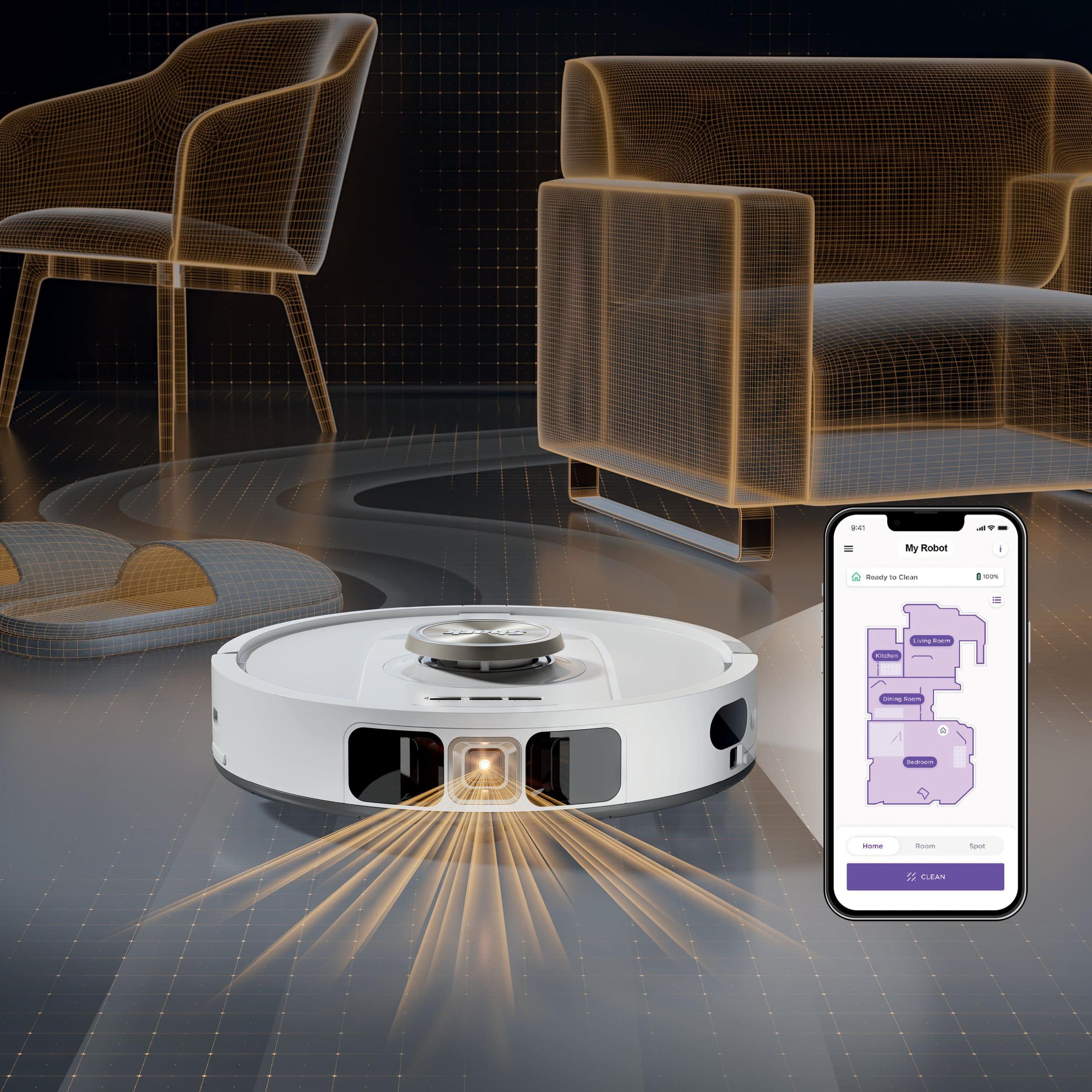 Roborock Saros Z70 Robot Vacuum and Mop vs Shark PowerDetect RV2805ZE Robot Vacuum and Mop ...