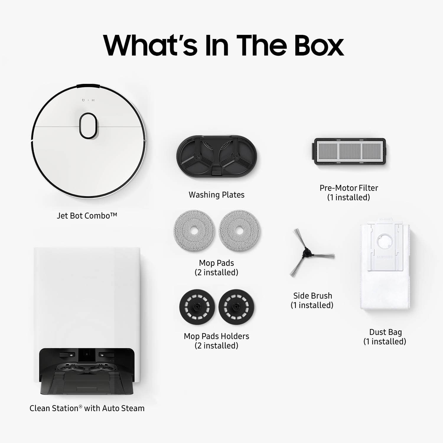 Samsung Bespoke Jet Bot Combo VR7MD96514G Robot Vacuum Mop vs Shark ...